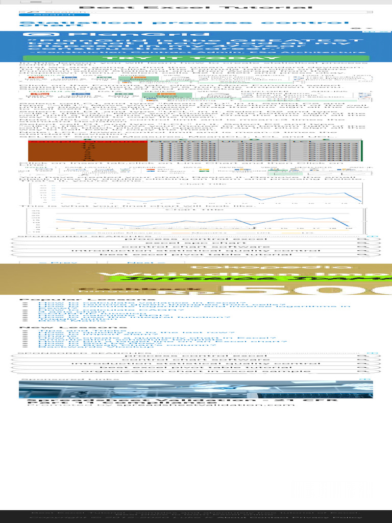 Best Excel Tutorial Statistical Process Control Chart Pdf Microsoft Excel Standard Deviation