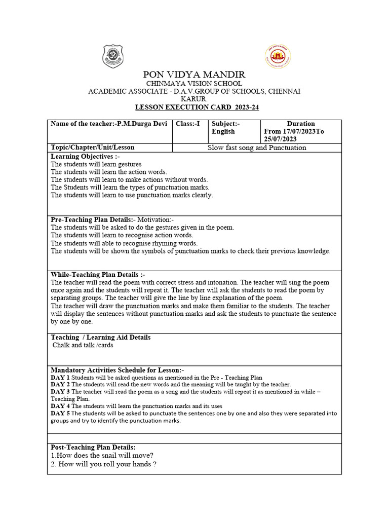 Grade 1 Poem 1 | PDF | Teachers | Punctuation