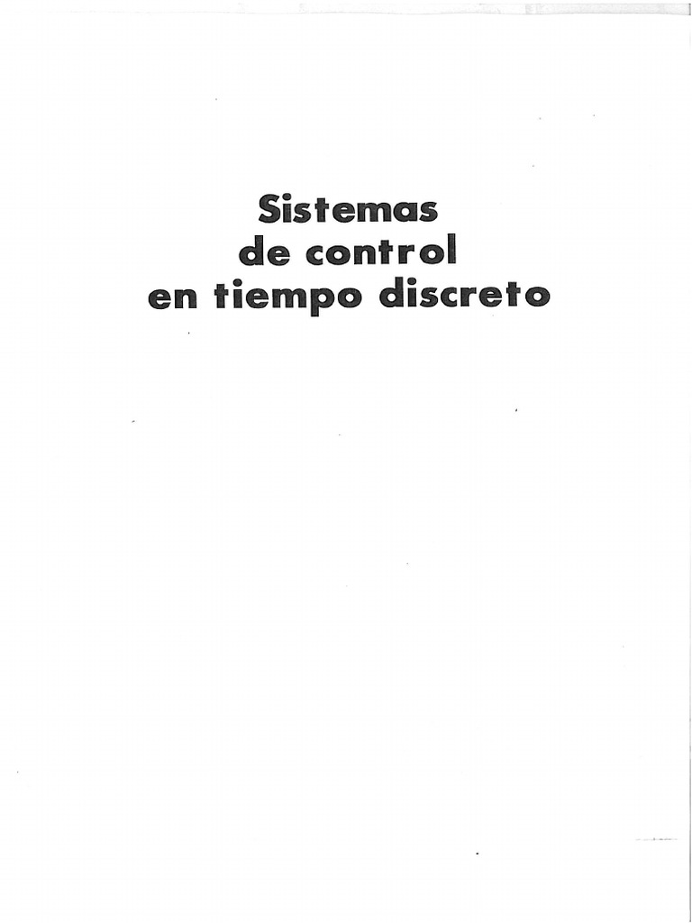 Katsuhiko Ogata - Sistemas de Control en Tiempo Discreto 2a Ed | PDF