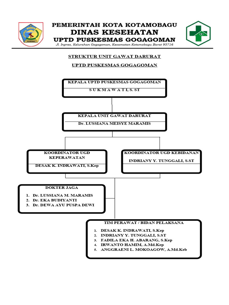 STRUKTUR UNIT GAWAT DARURAT | PDF