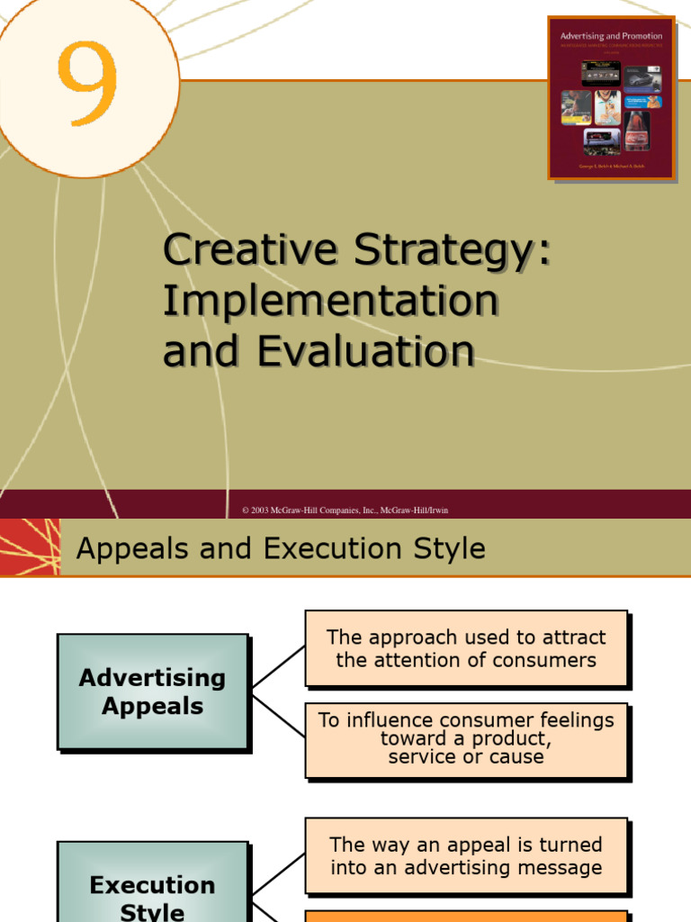 Chapter-9 Creative Strategy Implementation and Evaluation | PDF | Brand ...