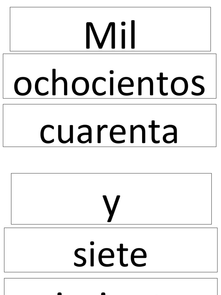 Letras de Numeros | PDF