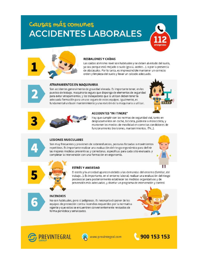 Los Accidentes Mas Comunes | PDF