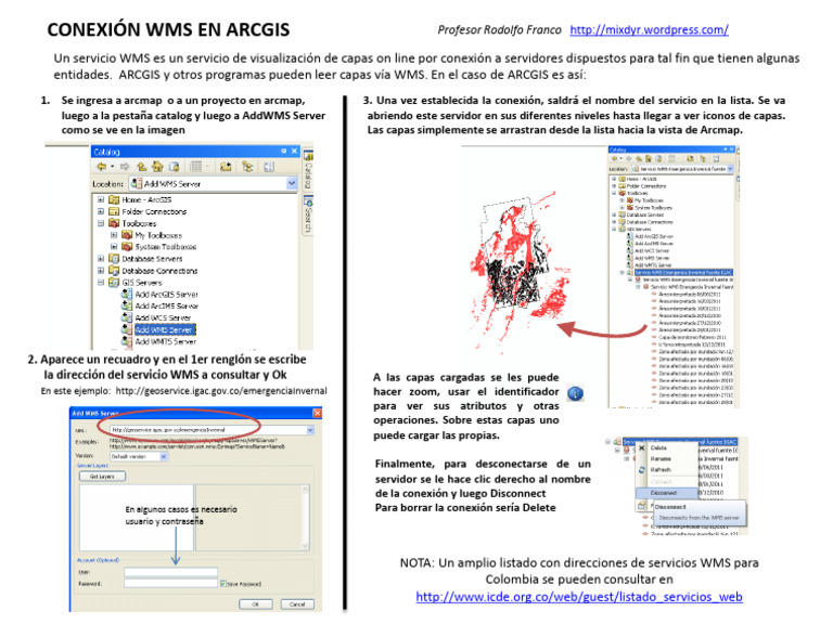 Conexión A WMS en ARCGIS RF | PDF