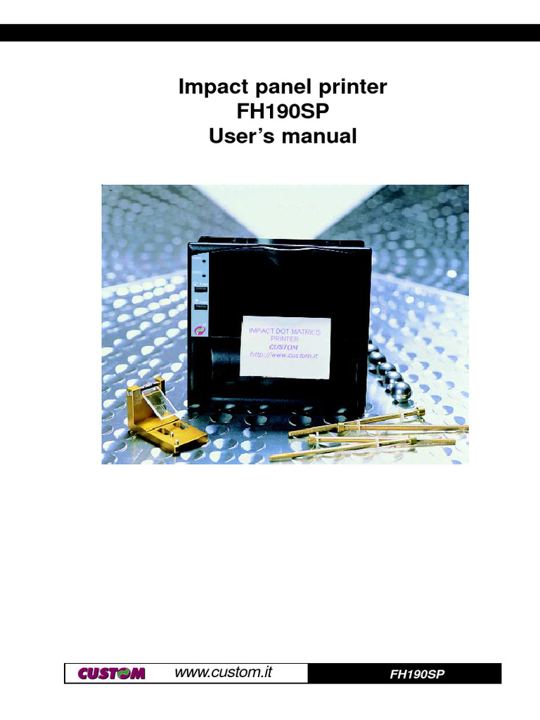FH190SP | PDF | Ascii | Printer (Computing)