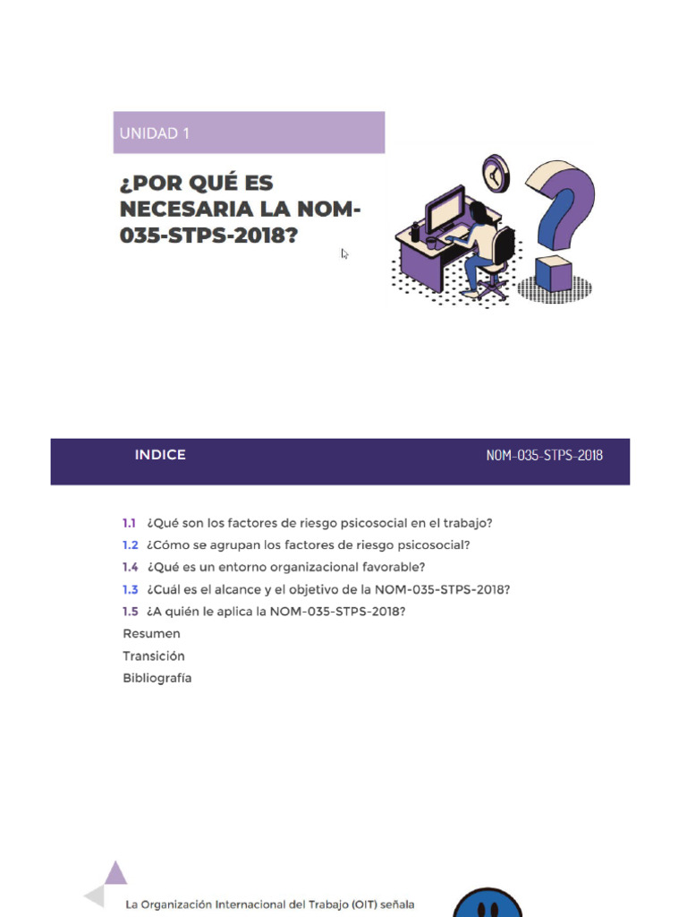 Unidad 1 NOM 035 Procadis | PDF