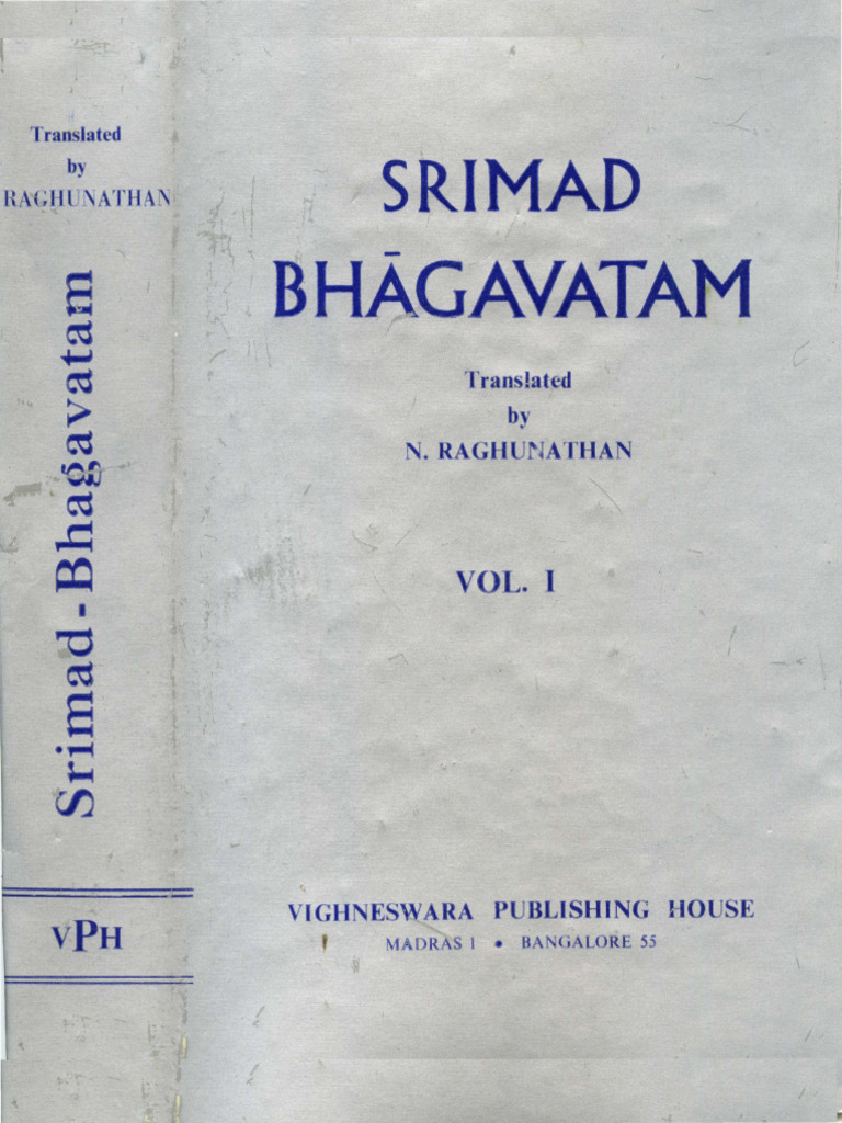 Srimad Bhagavatam Vol 1 | PDF | Bhagavata Purana | Hindu Literature