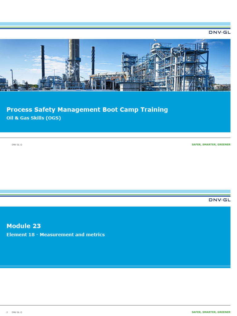 Process Safety Metrics Training | PDF | Performance Indicator | Safety