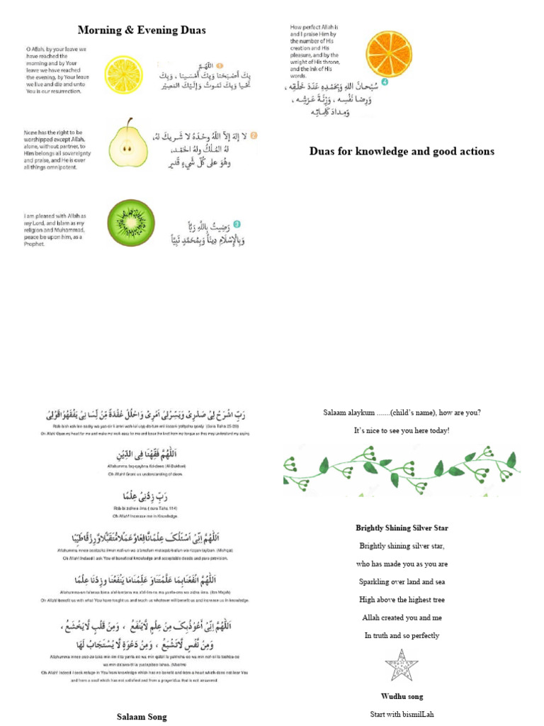 Islamic Songs and Duas for Kids | PDF | Prophets And Messengers In ...