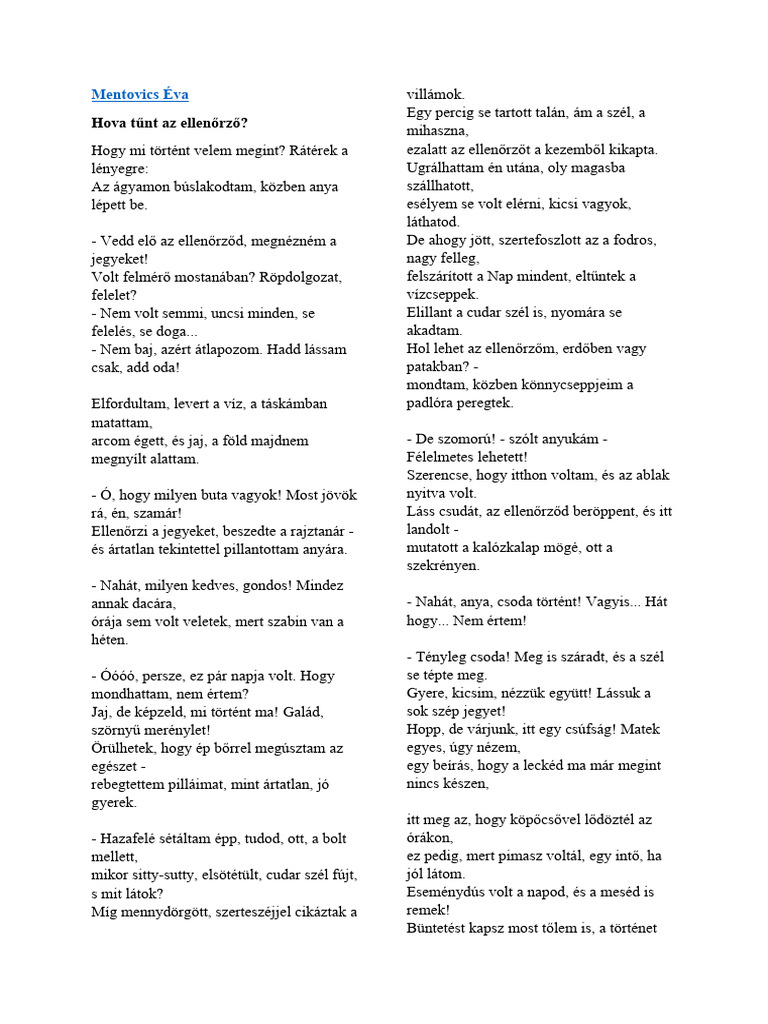 Mentovics Éva | PDF