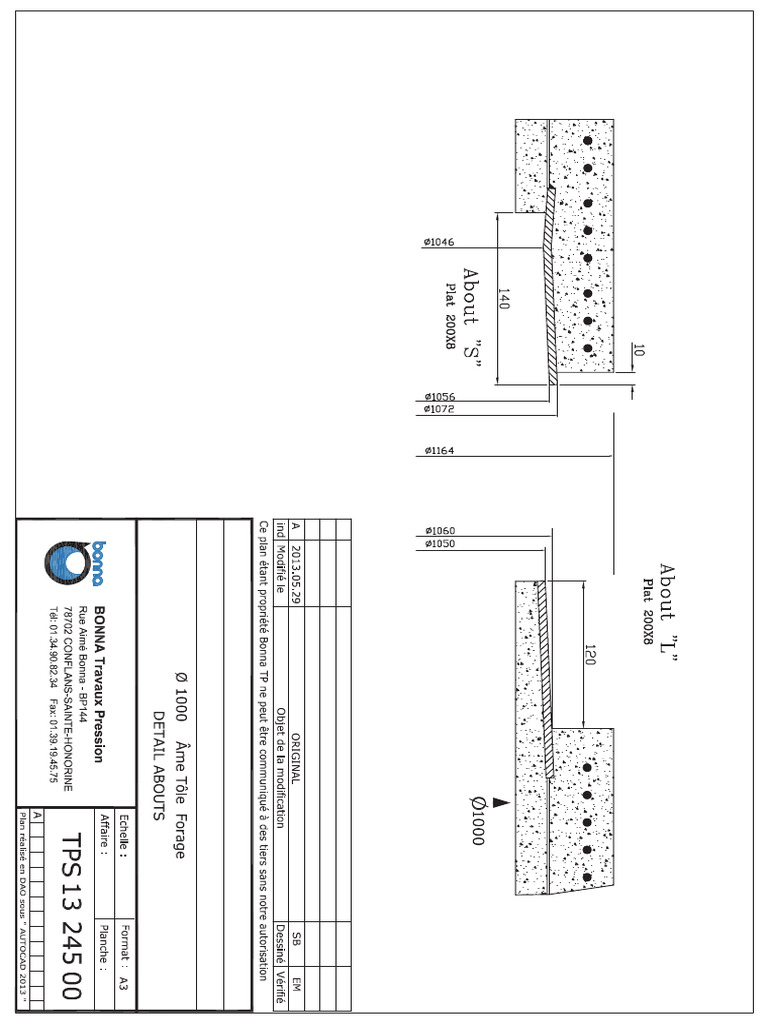 Plan Tuyau 1000 Forage | PDF