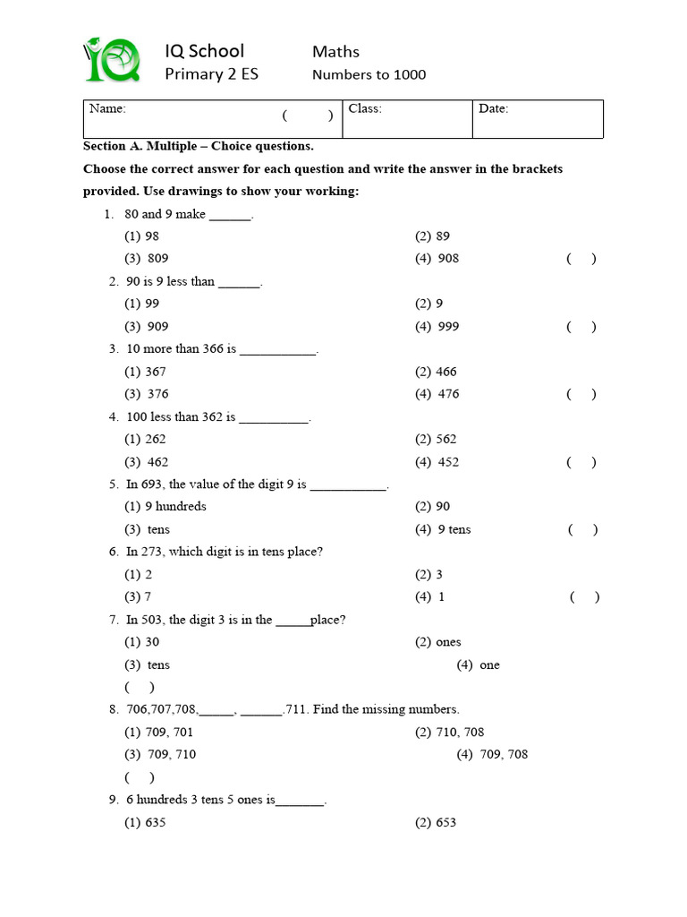 Review Maths August G2 | PDF | Numbers | Mathematics