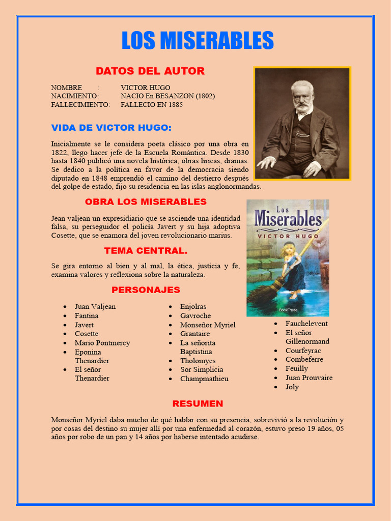 Victor Hugo Los Miserables | PDF