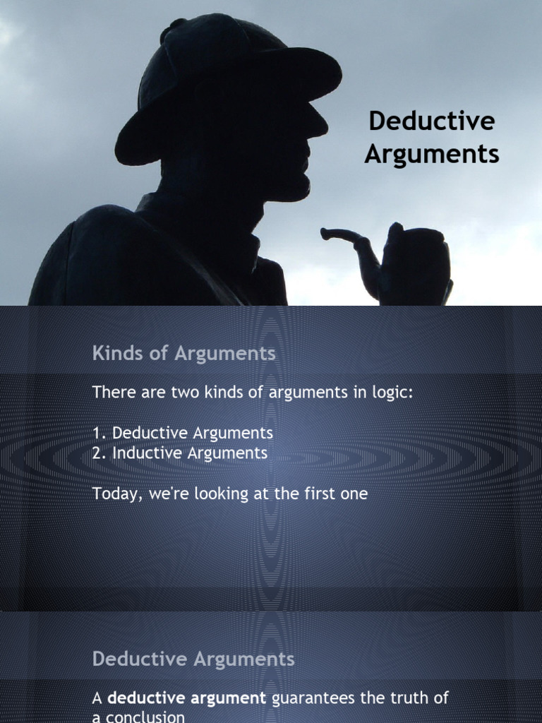 Deductive Arguments Jcl Pdf Argument Deductive Reasoning