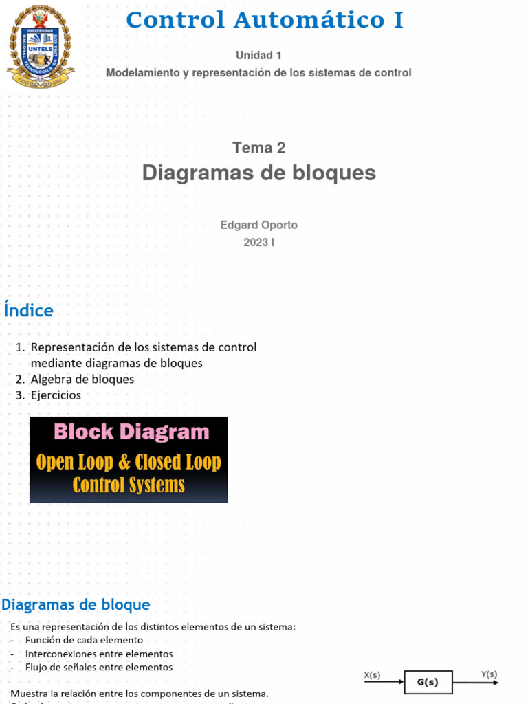 Diagramas de Bloques | PDF | Sistema de control | Matemáticas