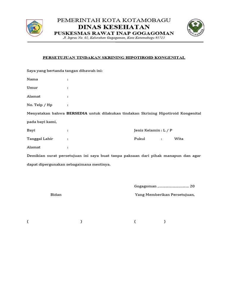 Informed Consent SHK | PDF