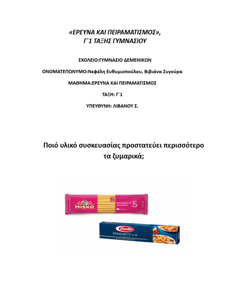 εργασία τεχνολογίας | PDF