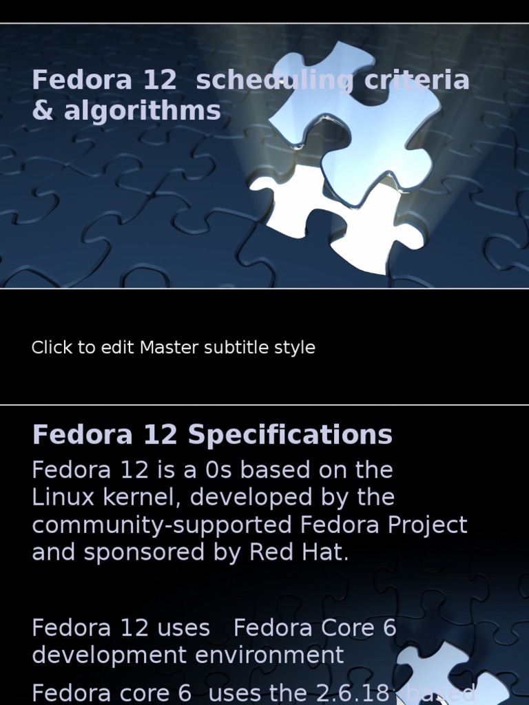 Fedora 12 Scheduling Criteria & Algorithms | PDF | Scheduling ...