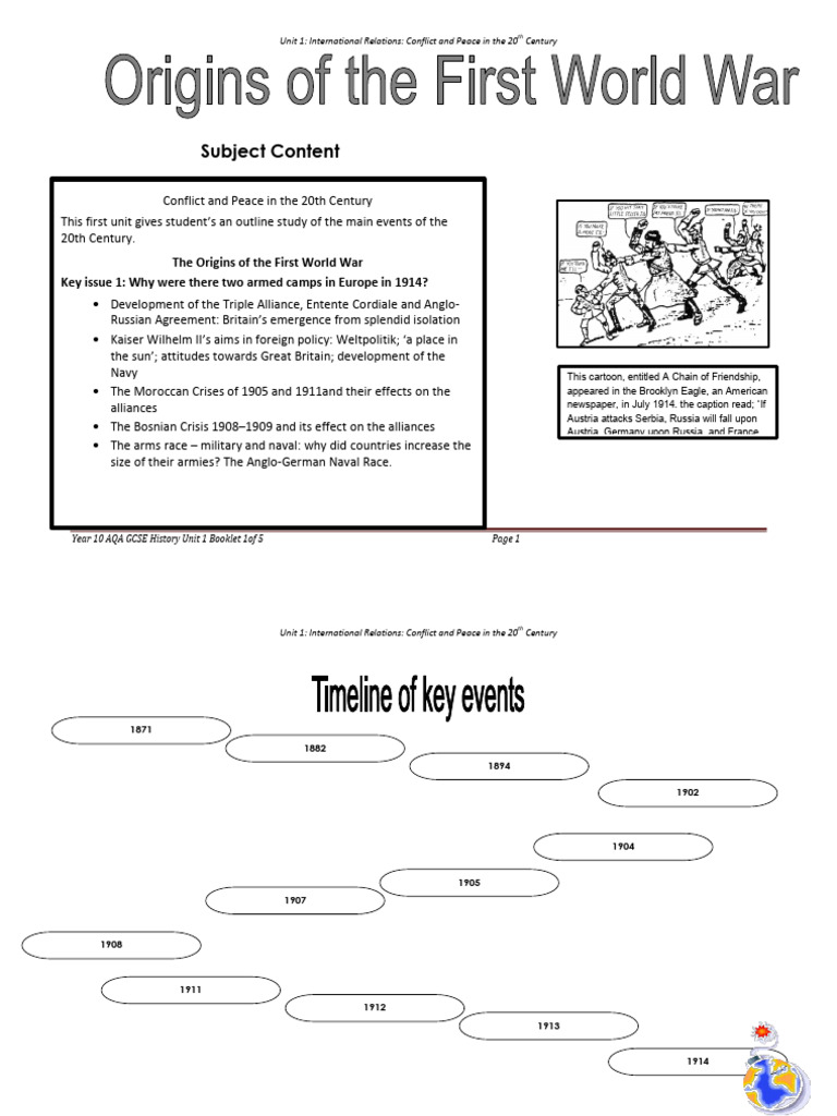 Booklet Origins of WW1 | PDF | Allies Of World War I | Wilhelm Ii