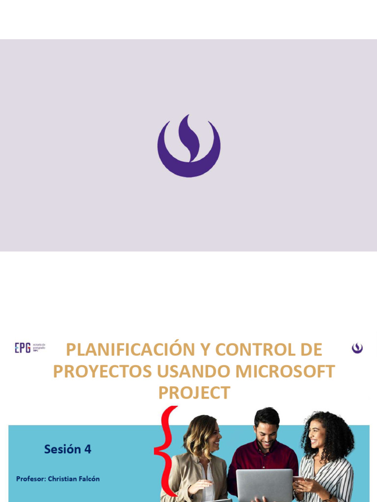 Sesión 4 - Gestión de Proyectos usando Ms Project | PDF | Informática | Software