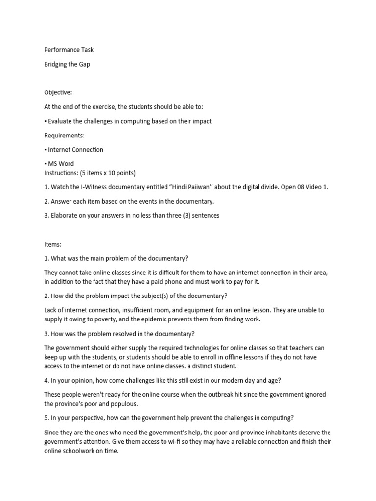 08 Performance Task 1 Arg Pdf