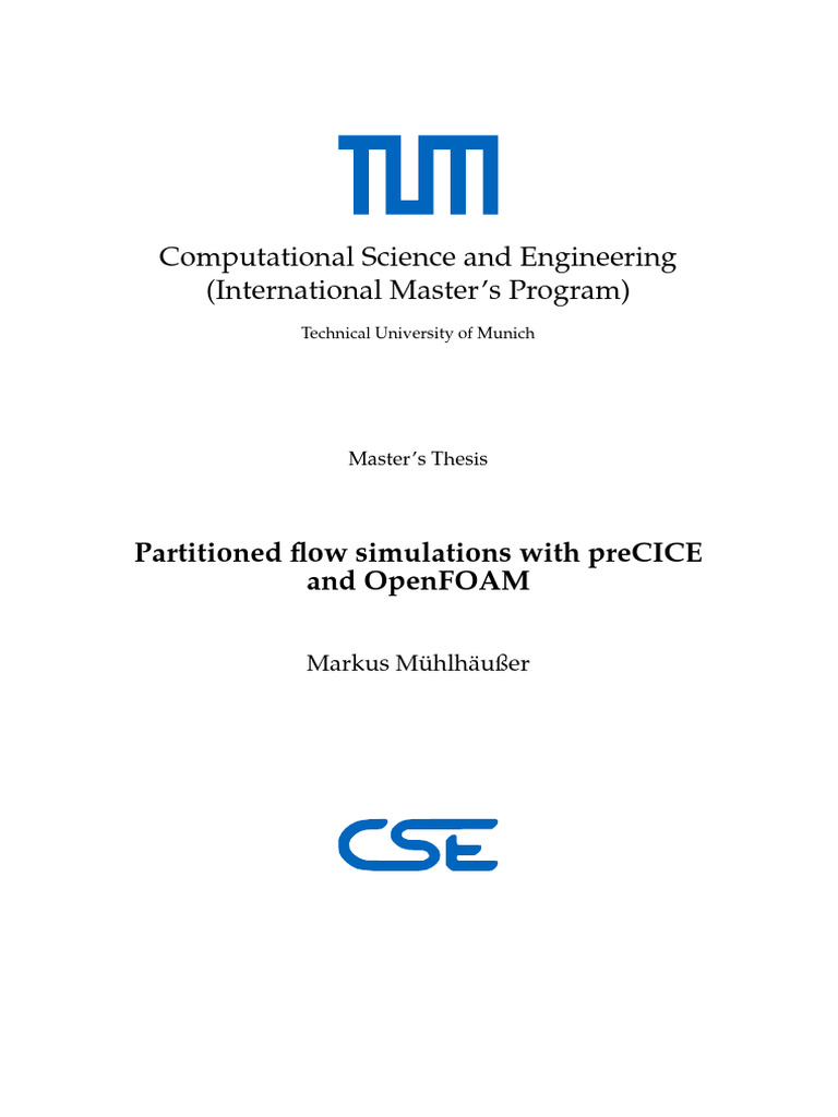 Partitioned Flow Simulations With Precice And Openfoam Pdf Navier 6811