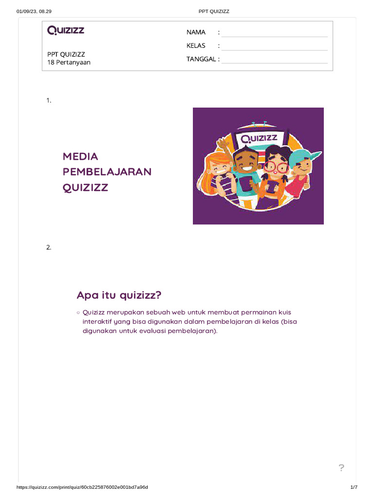 Quizizz | PDF