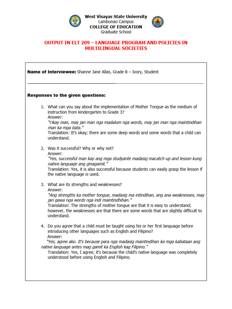 Output in Elt 209 | PDF | Second Language Acquisition | First Language