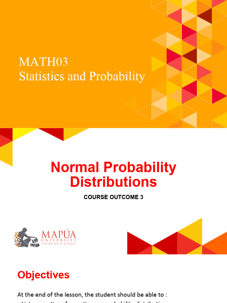 CO3 Normal Probability Distribution | PDF | Probability Distribution | Random Variable