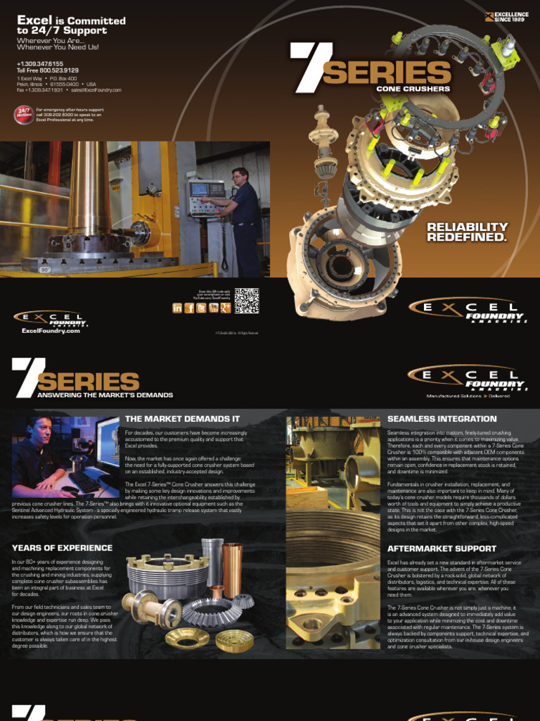 Excel 7 Series Cone Crushers Pdf Programmable Logic Controller Forging