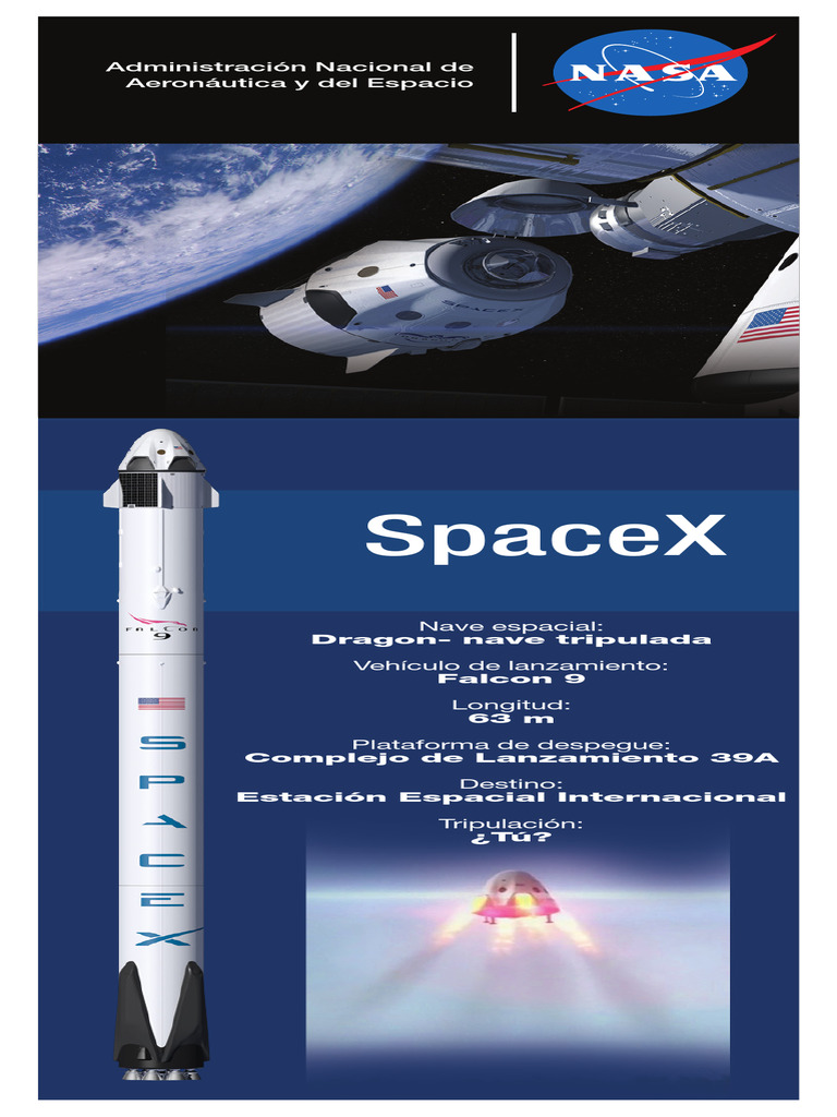 Viaje a la ISS con SpaceX Dragon | PDF | Tecnología