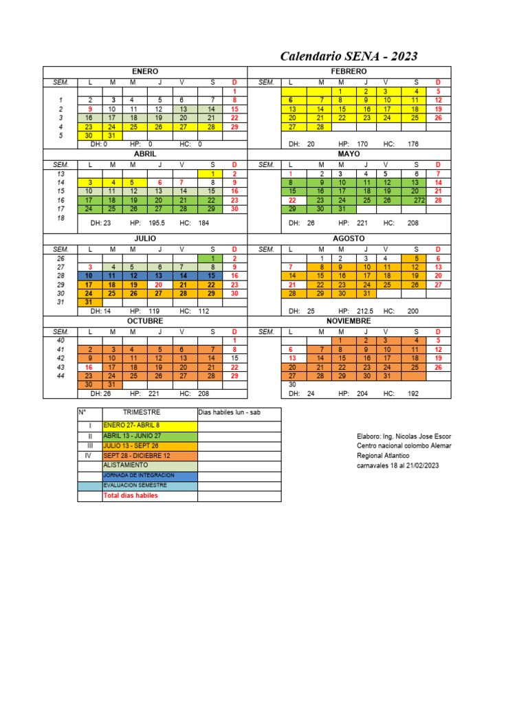 Calendrier académique SENA 2024-2025 | PDF | Ouverture (échecs) | Échecs
