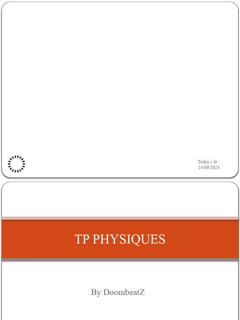 TP Physique | PDF