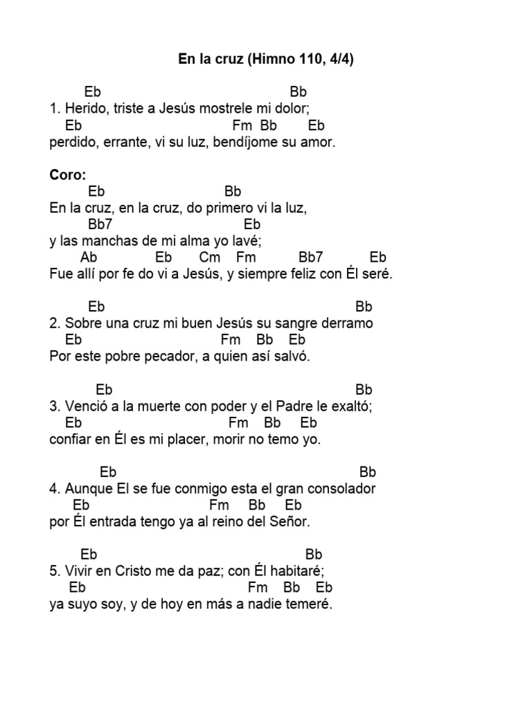 Himno - en La Cruz | PDF