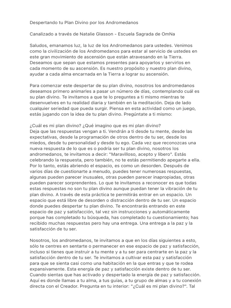 Despierta tu Plan Divino Interior | PDF | Amor