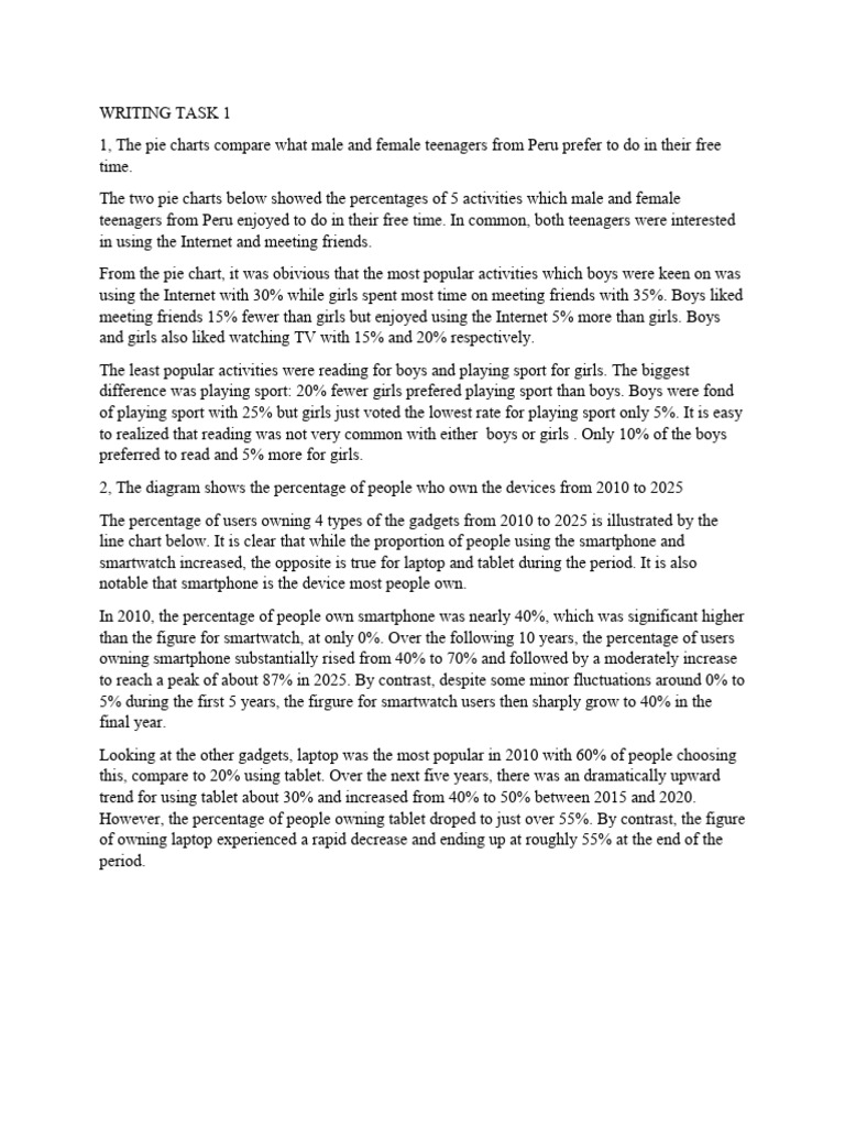 Writing Task 1 (HW 28.7) | PDF