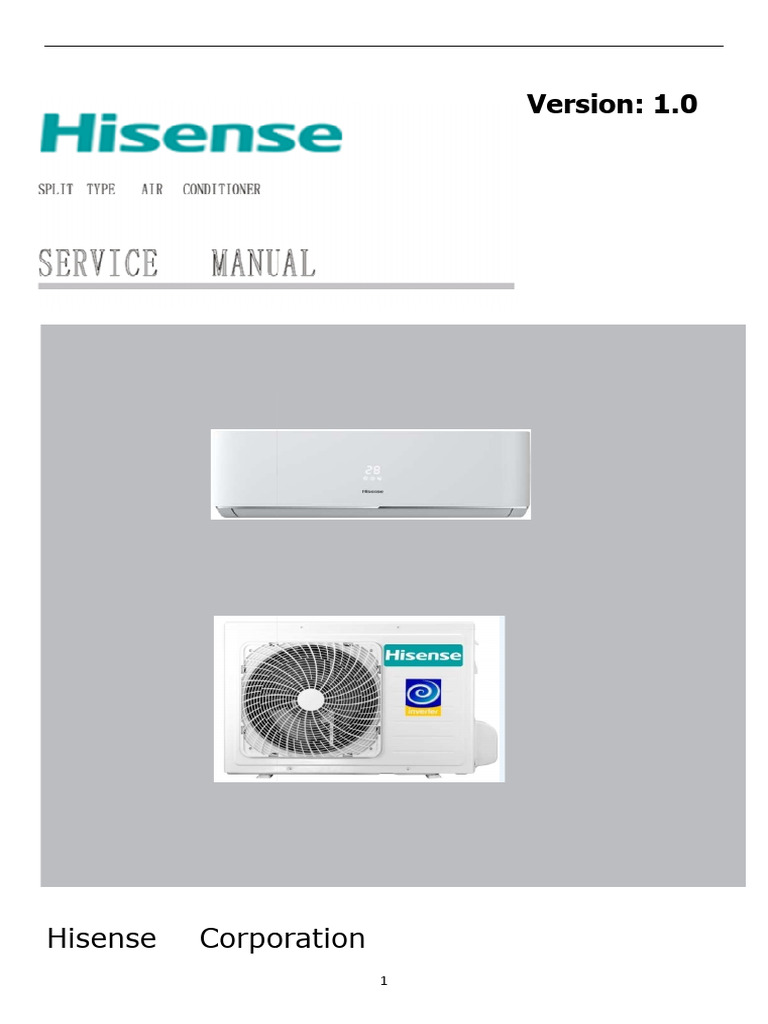 Hisense Air Conditioner Installation Manual | PDF | Air Conditioning | Leak
