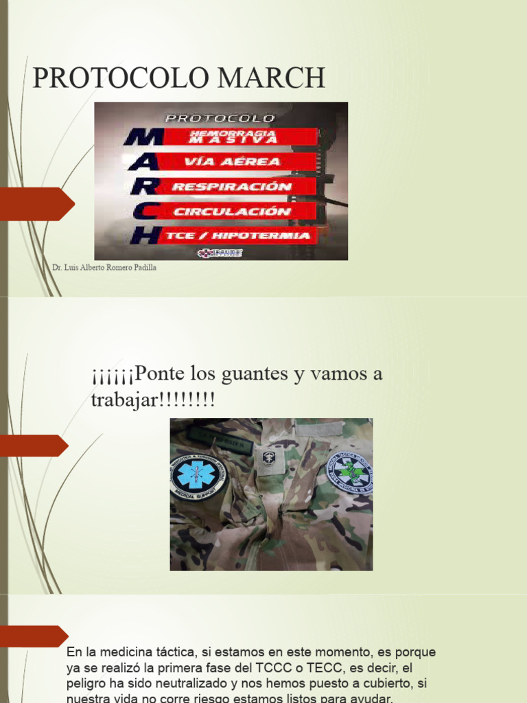 Protocolo MARCH TASTICO | PDF