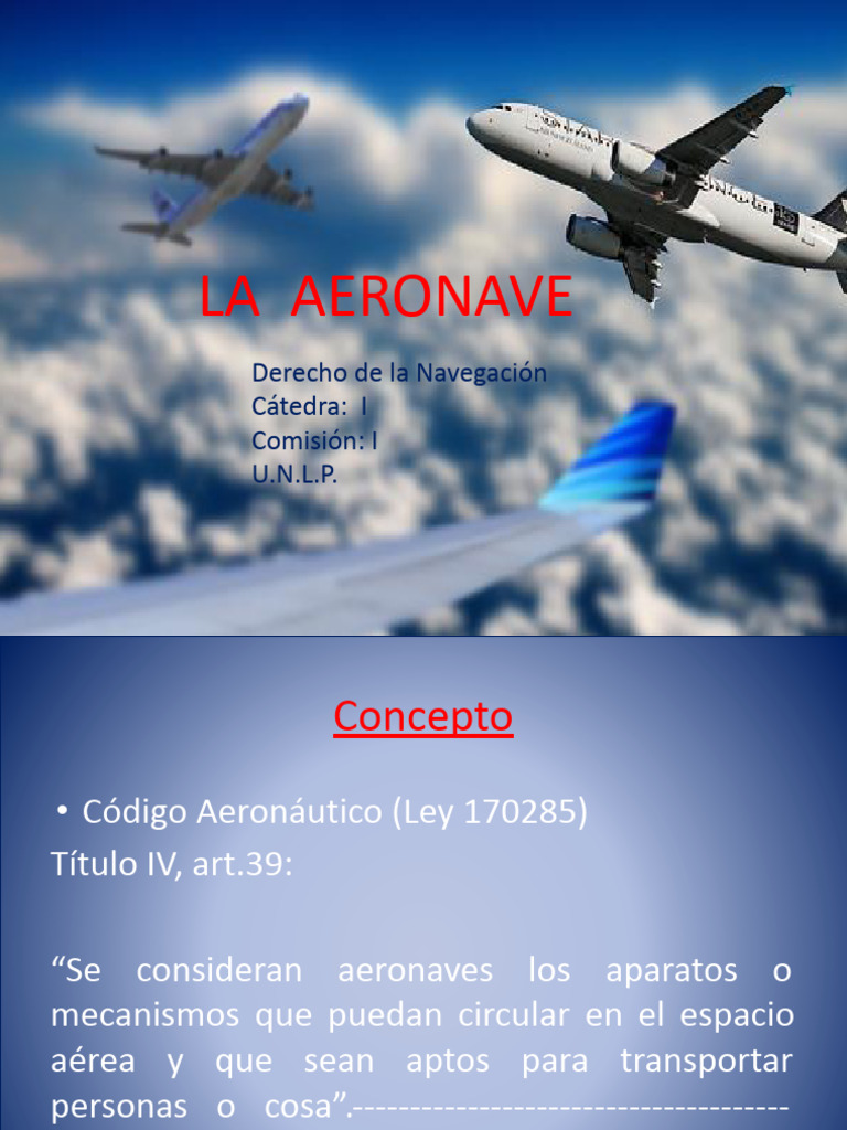 AERONAVE | PDF | Aeronave | Jurisdicción