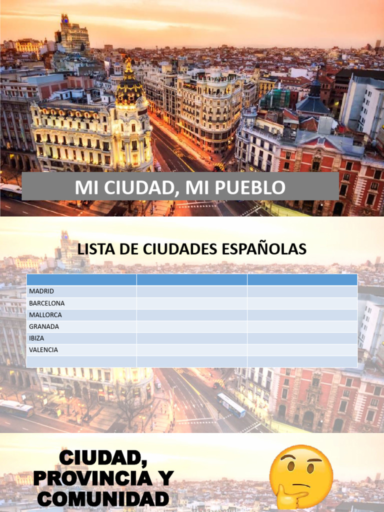 Mi Ciudad, Mi Pueblo | PDF