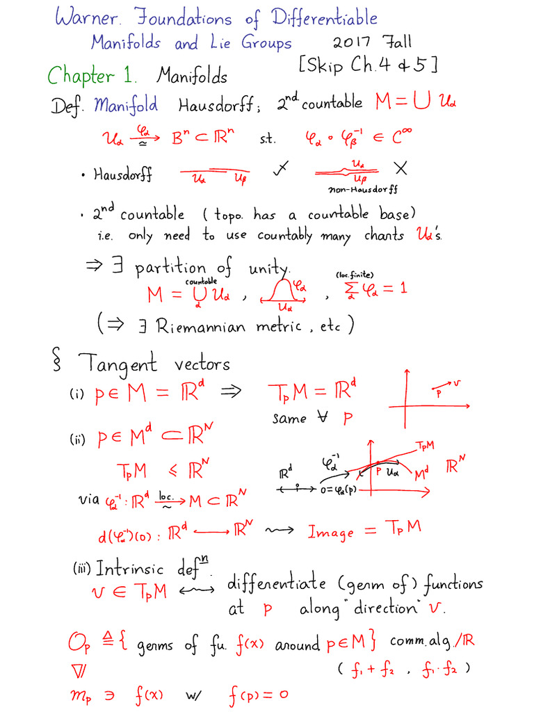 Lie Group Lecture Notes | PDF Lie Group Lecture Notes | PDF