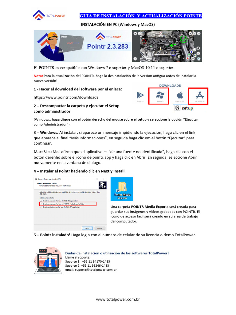 Guia Instalacion Pointr Todos ES | PDF | Mac OS | Android (sistema ...