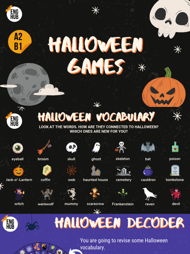 A2 Halloween Games | PDF | Halloween | Supernatural Legends