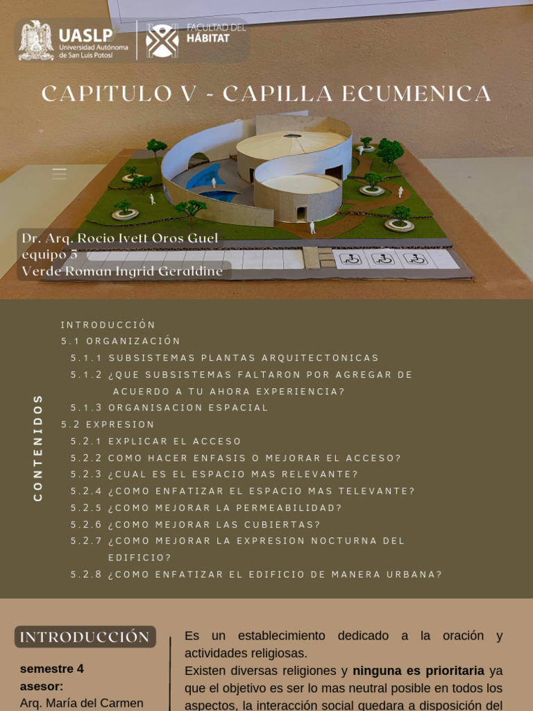 Capilla Ecumenica - Verde Roman Ingrid | PDF