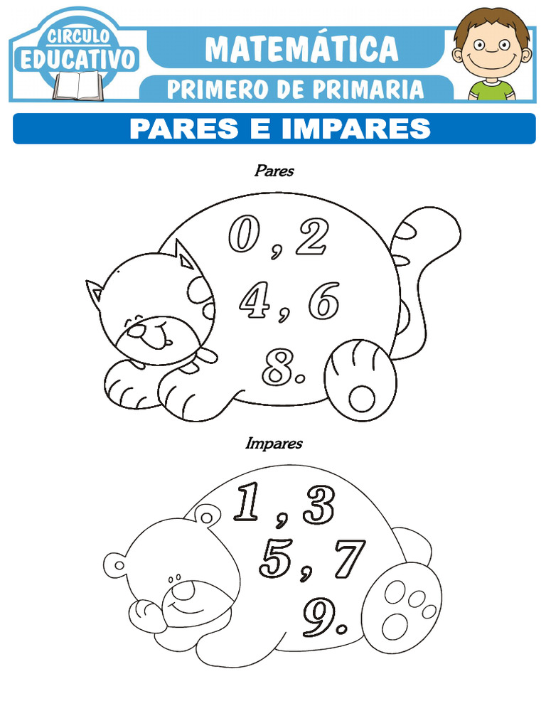 Actividades de Números Pares e Impares | PDF