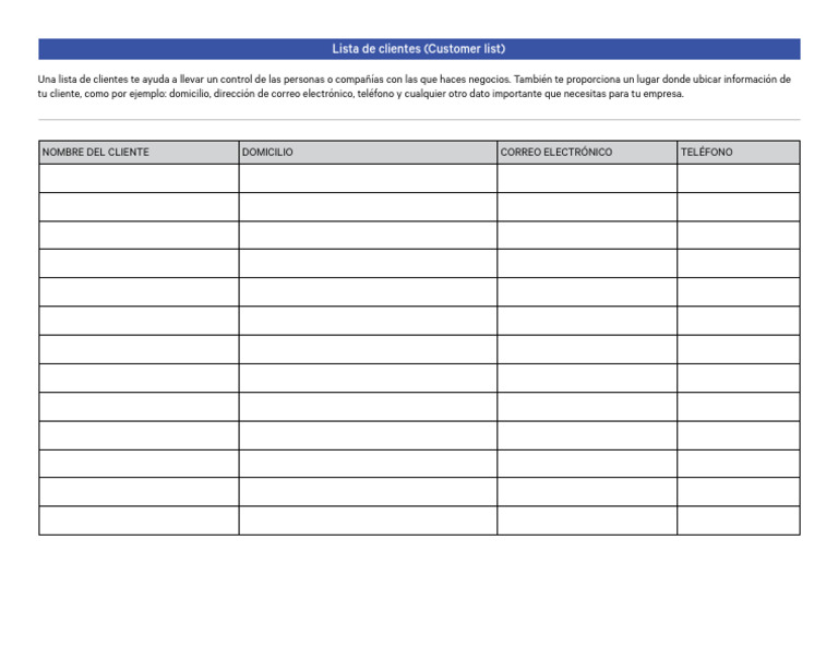 Lista de Clientes1 | PDF | Derecho