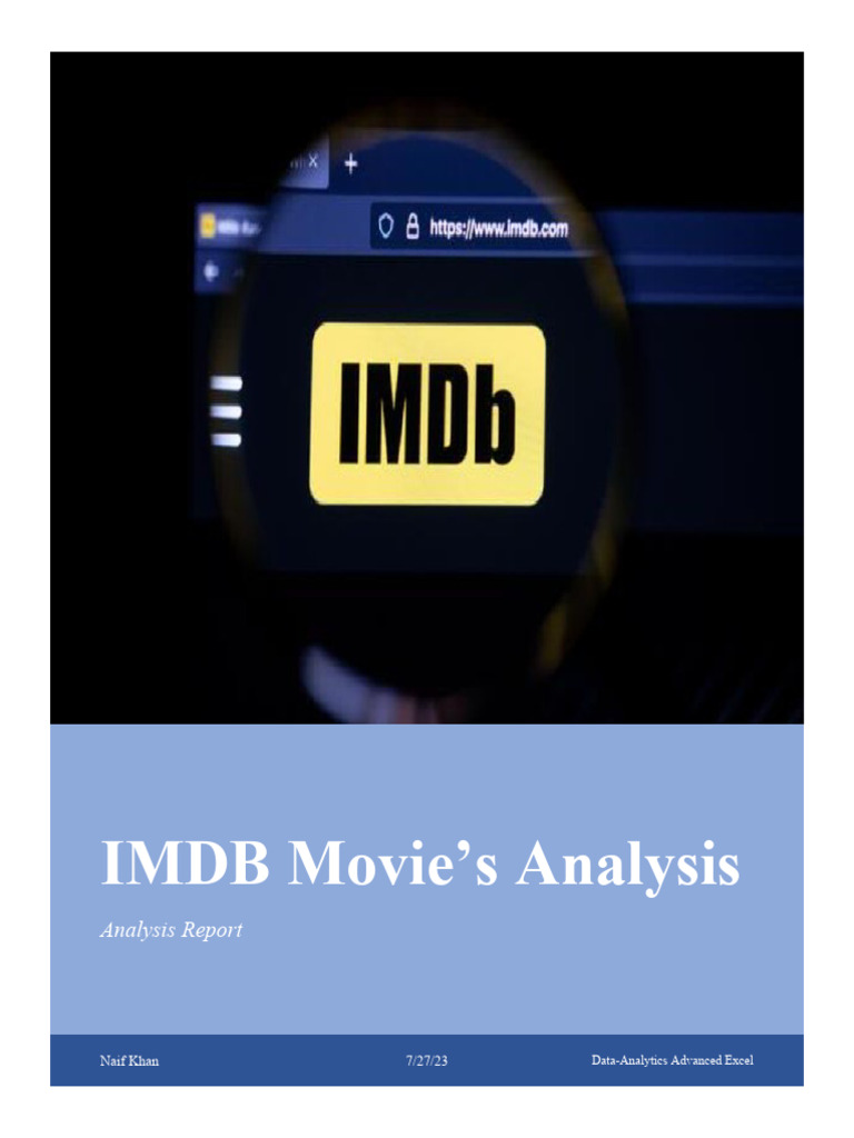 Imdb Movie Analysis Report | PDF