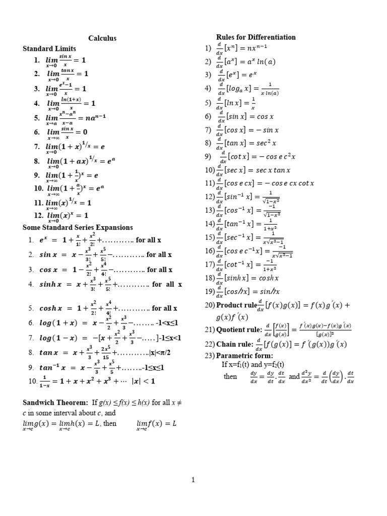 Differentiation and Integration | PDF | Applied Mathematics | Mathematical Relations