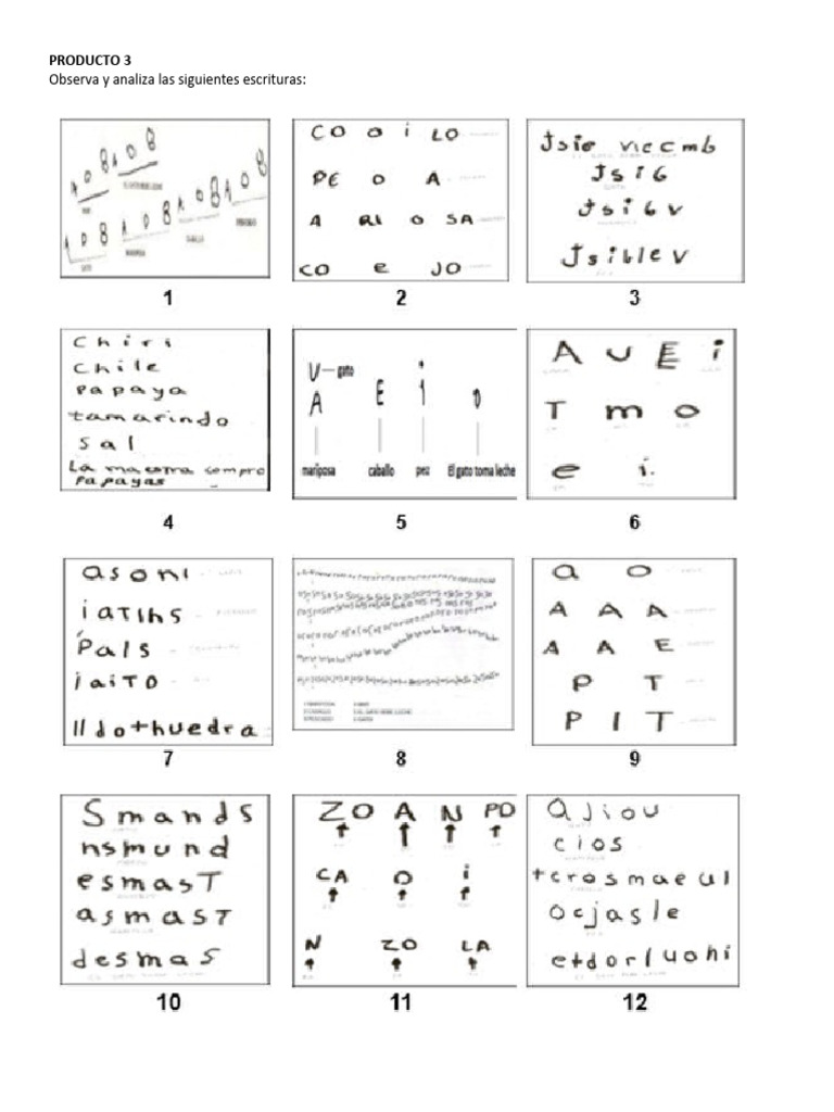 Tipos de escrituras | PDF | Escritura | Sílaba