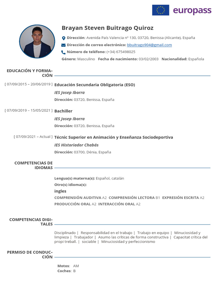Curriculum Vitae Steven | PDF